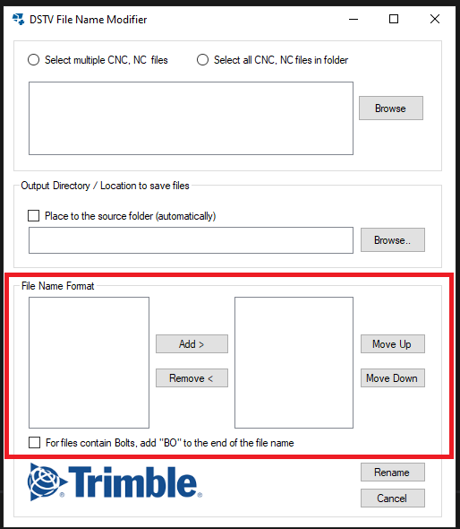 DSTV, DSTV File Name Modifier, Modifier, File Name Modifier